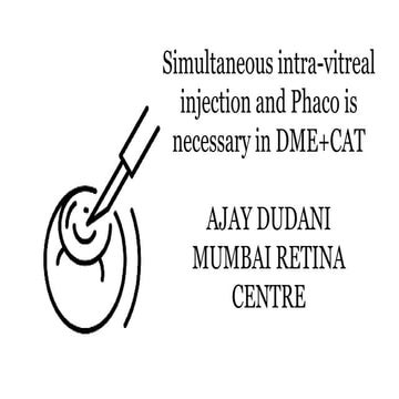 Managing cataract in DME patients simULTANEOUS injection and ...