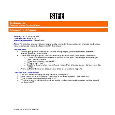 Managing change | PDF