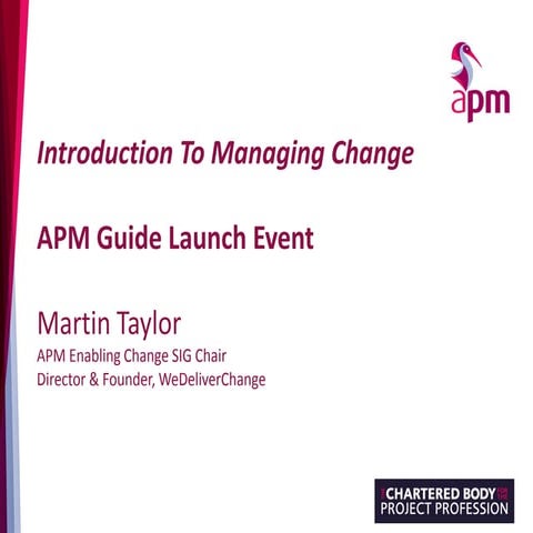 Introduction to managing change, 28 November 2017 | PDF