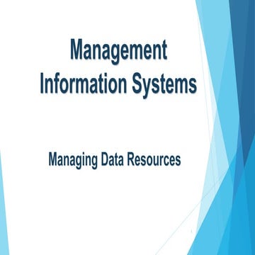 Managing data resources | PPTX