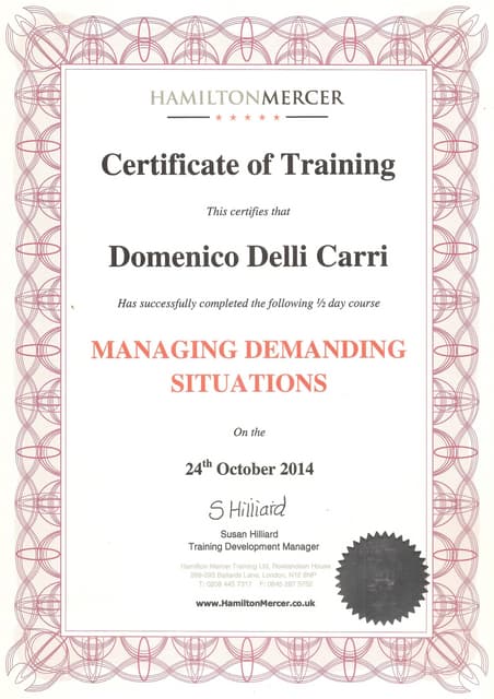 APM PMQ Certificate | PDF