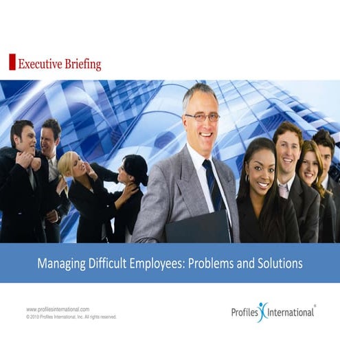Managing difficult employees | PDF