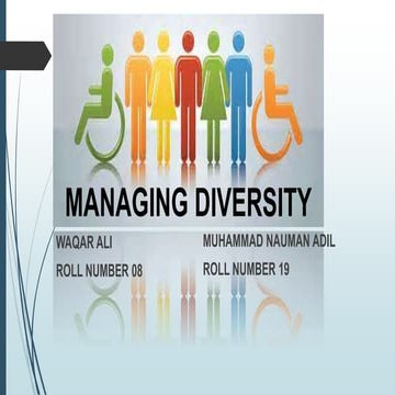 Managing diversity | PPTX