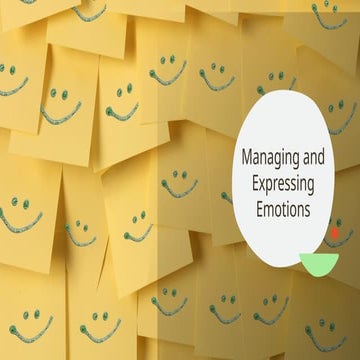 Managing and expressing emotions present | PPTX