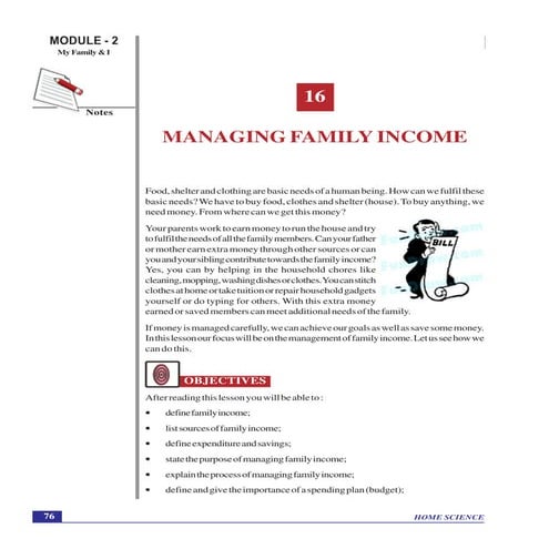 Managing family income | PDF