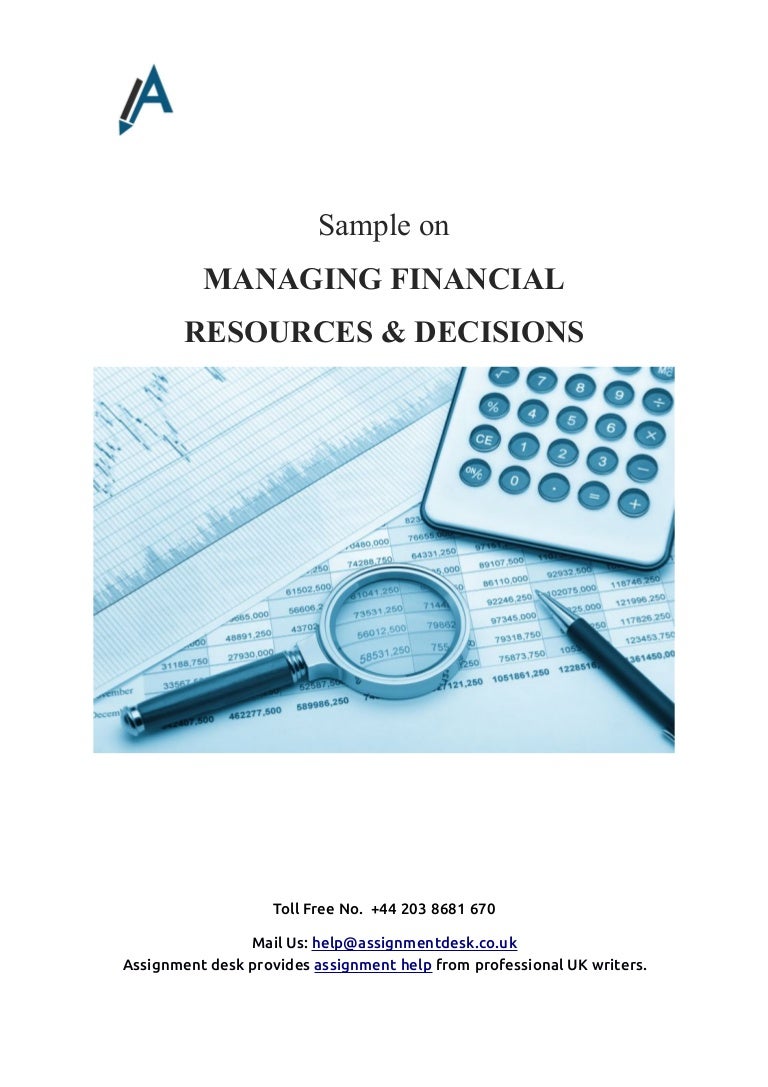 Managing financial resources and decisions