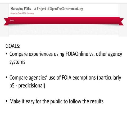 Managing foia presentation | PPT