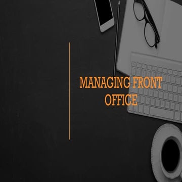 Chapter 8: Front Office Accounting | PPTX
