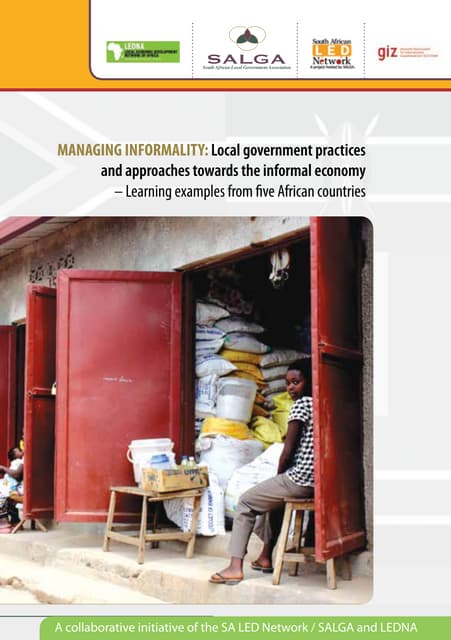 Local Government Practices And Approaches Towards The Informal Economy