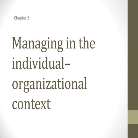 Managing in the individual | PPTX