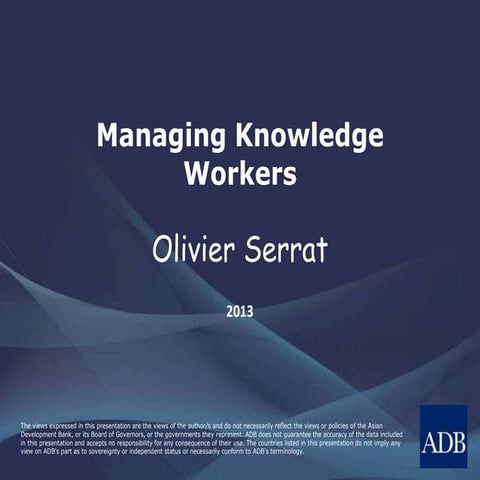 Managing Knowledge Workers | PPTX