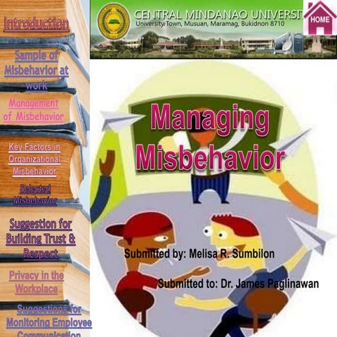 Deviant Workplace Behaviour - Workplace Psychology Sig 2012 | PDF