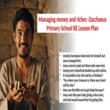 Managing money and riches -Zacchaeus Primary School RE Lesson Plan for ...
