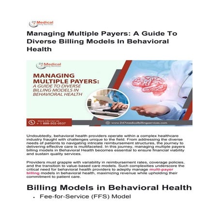 Managing Multiple Payers - A Guide To Diverse Billing Models In ...