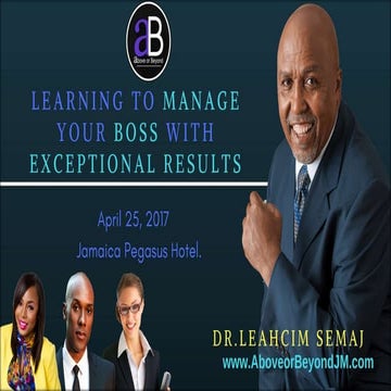 Managing my boss | PPTX