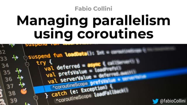 Managing Parallelism Using Coroutines Ppt