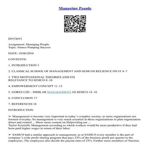 Managing People | PDF