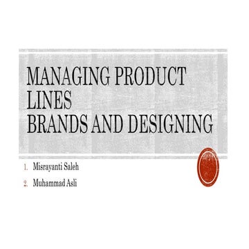 Managing product lines | PPTX