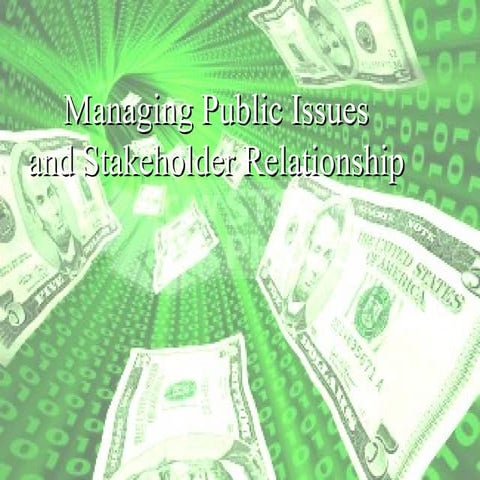 Managing public issues | PPT