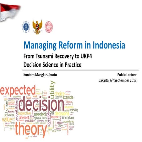 Managing reform in indonesia | PPT | Free Download