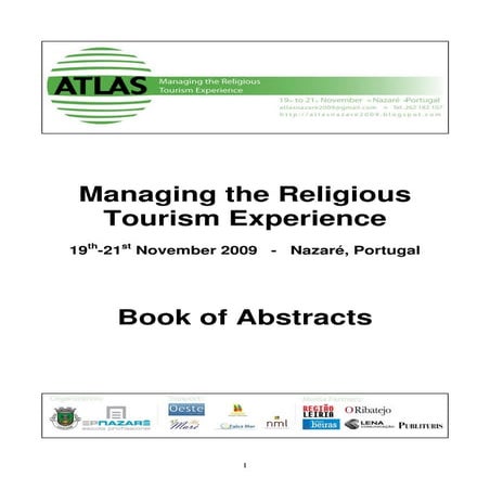 Managing Religious Tourism Abstracts | PDF