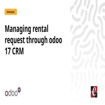 Managing Rental Request Through Odoo 17 CRM | PPT