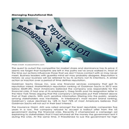 Crisis management - the acid test of leadership | PDF