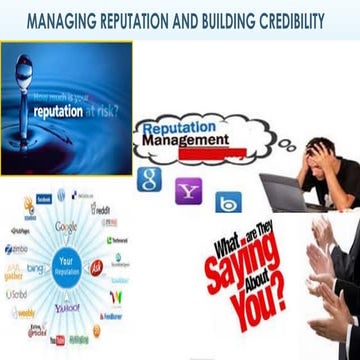 The Reputation Challenge | PDF