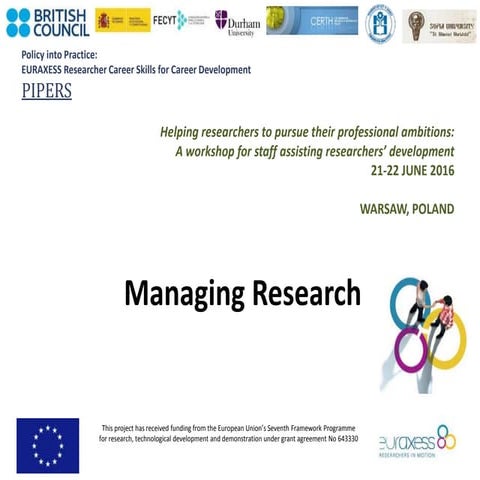 Managing research | PPTX