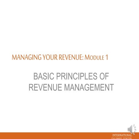 Managing revenue 1 | PPTX