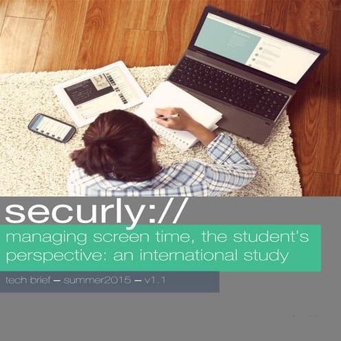 Managing Screen Time - The Student's Perspective | PDF