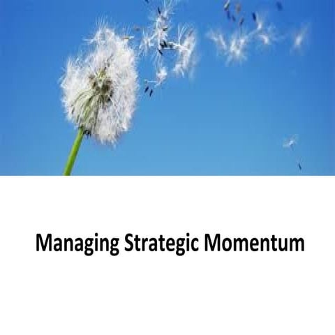 Managing Strategic Momentum | PPT