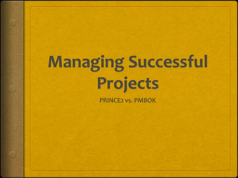 Managing Successful Projects