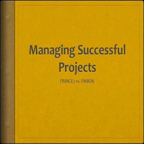 Managing Successful Projects | PPTX