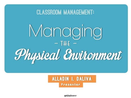 Classroom Management | PPTX | Daycare and Pre-School | Parenting