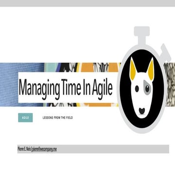 Managing time in agile | PDF