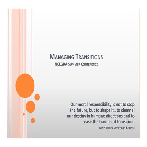 Managing Transitions Presentation | PPT