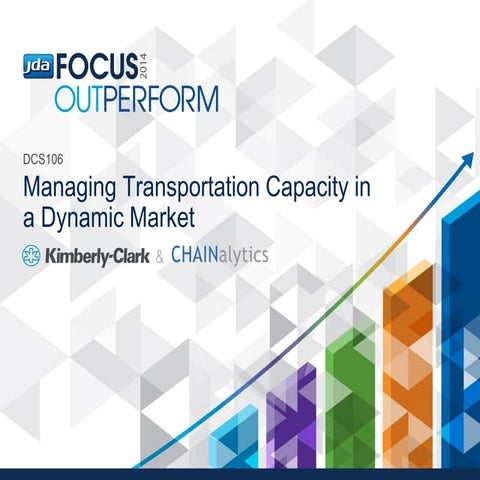 [JDA FOCUS 2014] Managing Transportation Capacity in a Dynamic Market | PDF