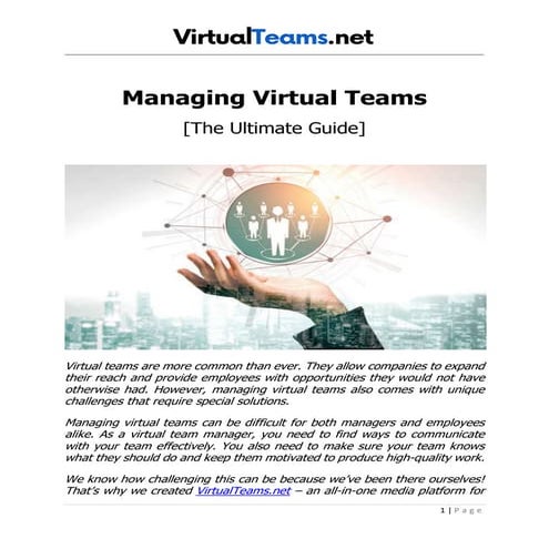 Managing Virtual Teams [The Ultimate Guide] | PDF | Resume Writing and ...