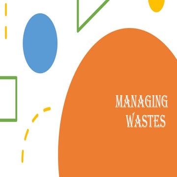 Managing waste material in daily life hh | PPTX