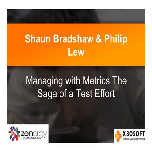 Managing With Metrics Webinar Shaun Bradshaw And Philip Lew Ppt