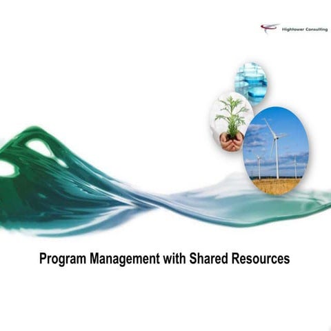 Managing projects with shared resources | PPTX