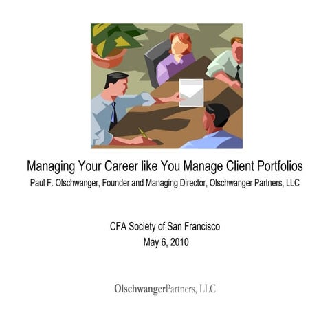 Managing Your Career Like You Manage Client Portfolios Cfasf | PPT ...