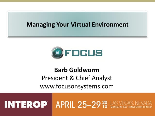 Managing your virtual environment | PPT Managing your virtual environment | PPT