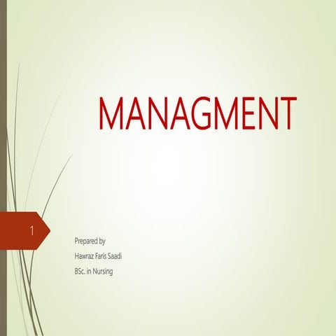 Managment | PPTX