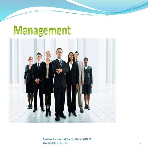 Managment & Communication | PPTX
