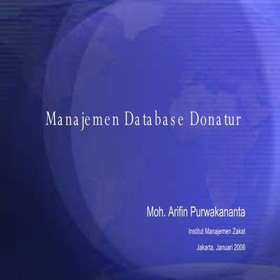 Manajemen Database | PPT