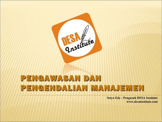pengendalian | PPT