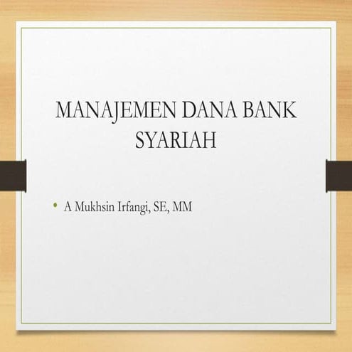Prantik Manajemen dana bank syariah.pptx