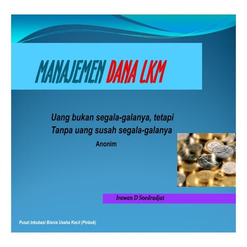 Manajemen dana lkm | PDF